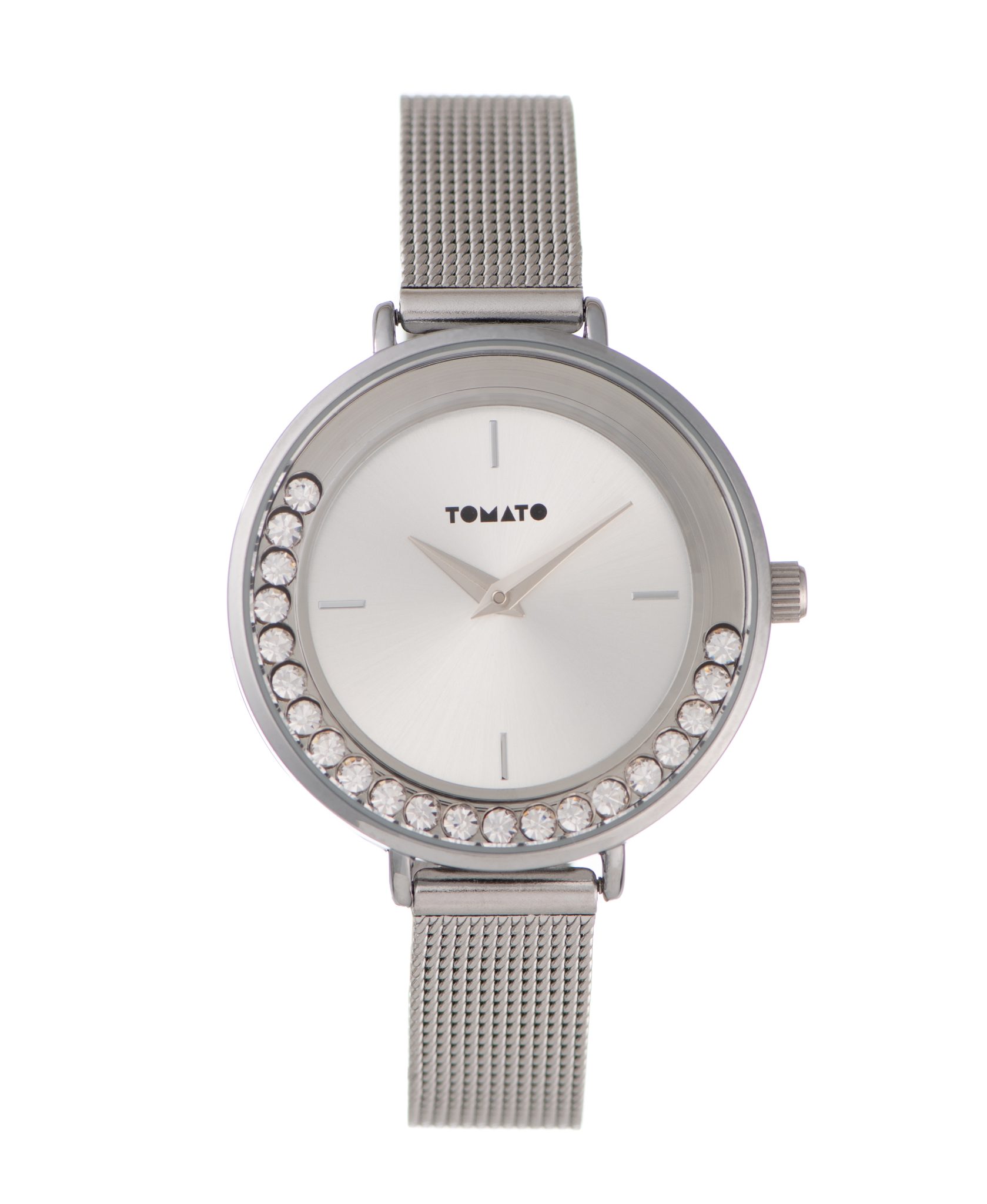Emma Silver Mesh Watch | Tomato Watches